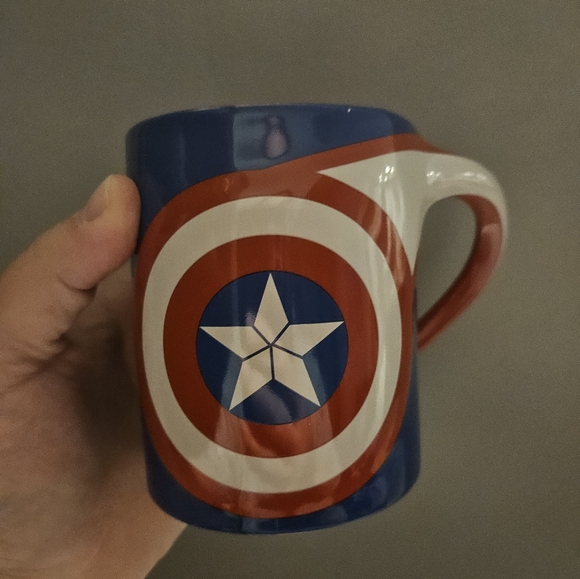 Marvel | Dining | Marvel Blue And Red Captain America Mug Disney | Poshmark